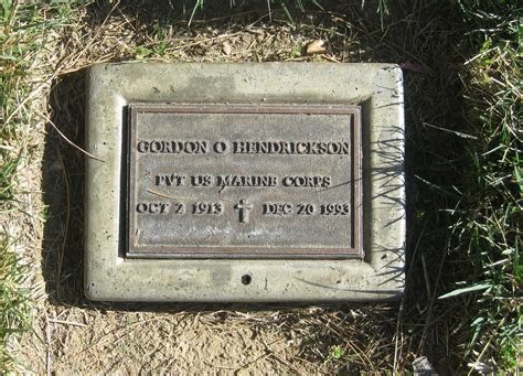 Gordon O Hendrickson 1913 1993 Find A Grave Memorial
