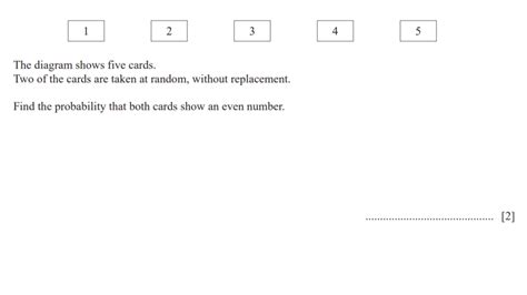 Probability Past Paper Questions For Igcse Cambridge 0580 Revise