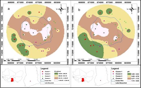 Spatial Distribution Of Ec A And Ph B In Relation To Sample