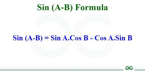 Sin A Minus B Geeksforgeeks