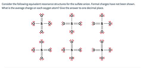 Sulfate Resonance Structures