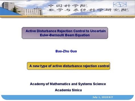 Active Disturbance Rejection Control To Uncertain Eulerbernoulli Beam