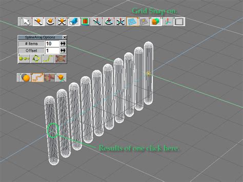 spline array tool tutorial for truespace