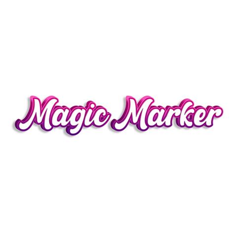 Premium Photo | MagicMarker typography 3d design yellow pink white ...