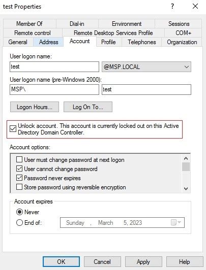 قفل حساب کاربری در اکتیو دایرکتوری توسط Group Policy آموزش شبکه