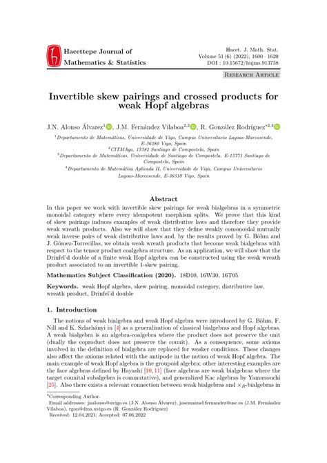 Pdf Invertible Skew Pairings And Crossed Products For Weak Hopf Algebras