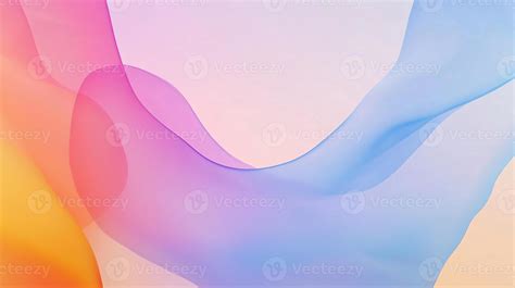 Soft pastel waves flowing in stunning colors create a calming abstract background with gentle ...