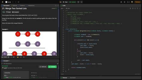 Leetcode Challenge Merge Linked Lists Raghul D Posted On The Topic
