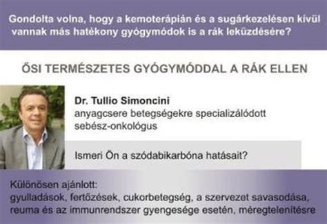 Dr Tullio Simoncini Rák Gyógyítás Mindennap Reménység Lakozzon A Szívedben