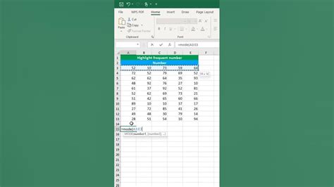 Highlight Frequent Number Excel Newexcel Exceltips Exceltech Youtube