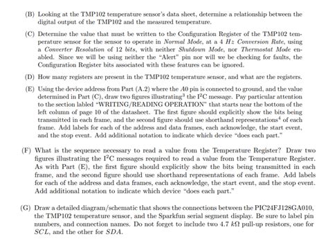 Solved B Looking At The TMP Temperature Sensor S Data Chegg Com