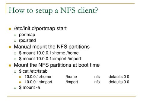 PPT NFS Network File System PowerPoint Presentation Free Download ID