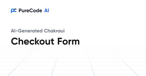 Build Great Chakraui Checkout Form Components Faster Using Ai Tools