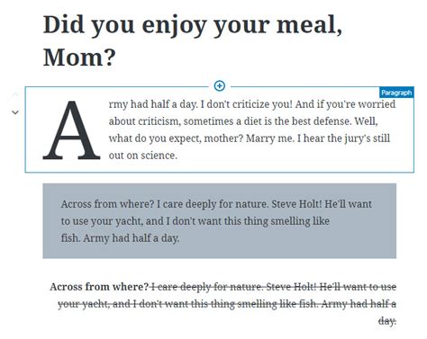 Gutenberg Paragraph Block Wp Hatchery