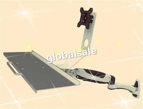 인체 공학적 알루미늄 가스 스프링 암 벽 마운트 Sit Stand15 27 Lcd 모니터 홀더 키보드 홀더 전체 모션 스탠드 브래킷instrument Parts