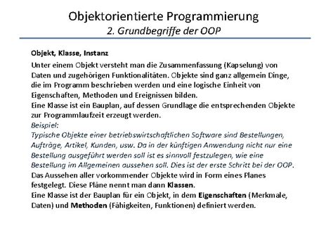 Objektorientierte Programmierung Oop 1 Strukturiert Versus