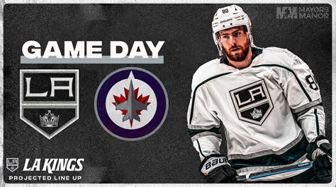 Projected Lineups La Kings At Winnipeg Jets Kaliyev Return Only Part
