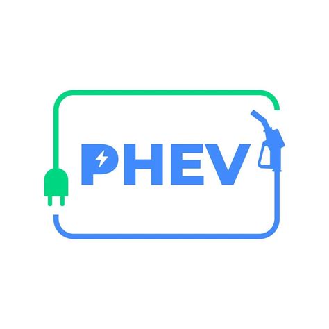 Plug In Hybrid Electric Vehicles Phev Logo Vector 13481433 Vector Art