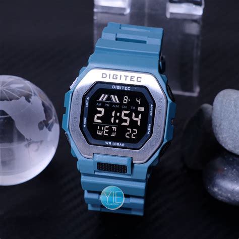 Jual Jam Tangan Digitec Pria Bezel Stainless Steel Model Sport Dg 5050
