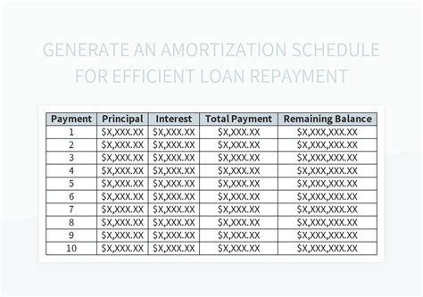 Loan Schedule Generator Create Accurate Repayment Plans Efficiently