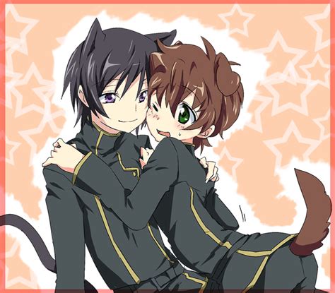 Lelouch Vi Britannia And Kururugi Suzaku Code Geass Drawn By Maruki