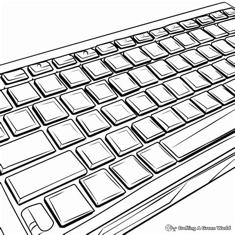 Computer Keyboard Coloring Pages