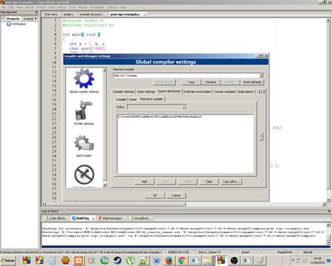 Blog sobre computação ênfase em programação Instalar LibCurl no codeblocks e enviar um