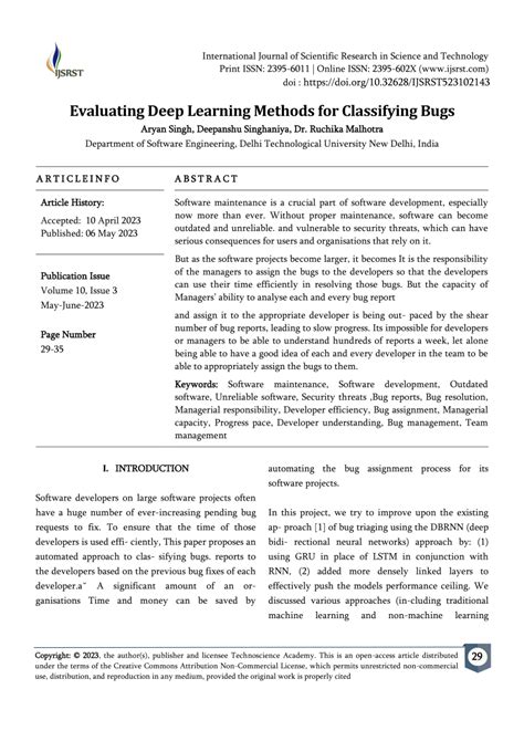 pdf evaluating deep learning methods for classifying bugs