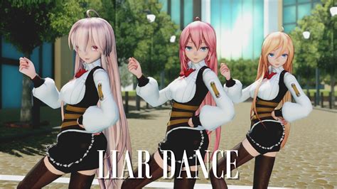 【mmd】ライアーダンス Liar Dance ／ Tda Haku Lily And Luka【4k 60fps】 Youtube