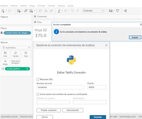 how to connect tableau online to tabpy