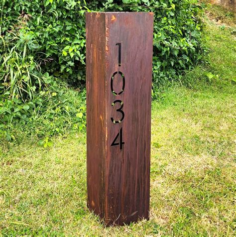 House Numbers Garden Column Outdoor And Garden Outdoor Sculpture