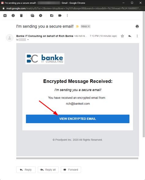Proofpoint How To Send An Encrypted Email Banke It Consulting Knowledgebase