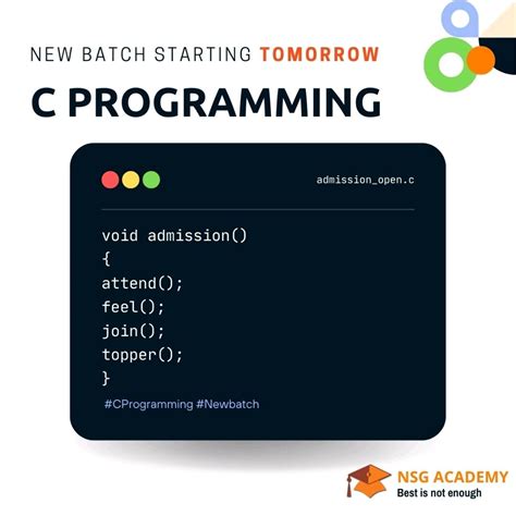nsg academy on linkedin cprogramming cprogramminglanguage coding