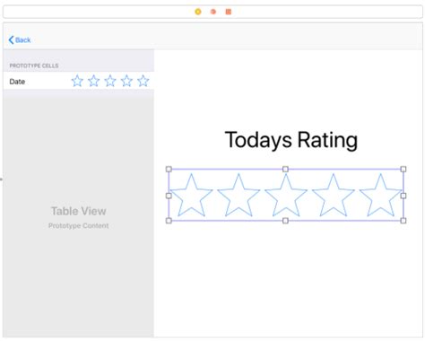Uiview Swift How To Show Rating Value In Star Rating Stack Overflow