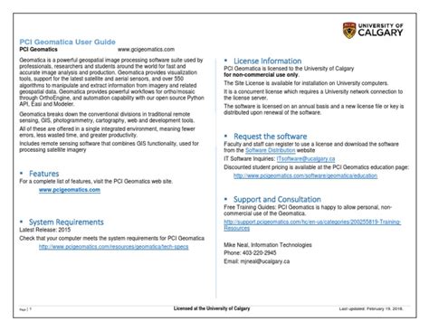 Pci Geomatica User Guide 0 Pdf Geomatics Geographic Information System