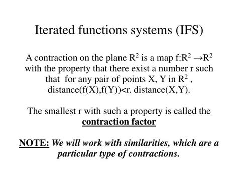 Ppt Iterated Functions Systems Ifs Powerpoint Presentation Free