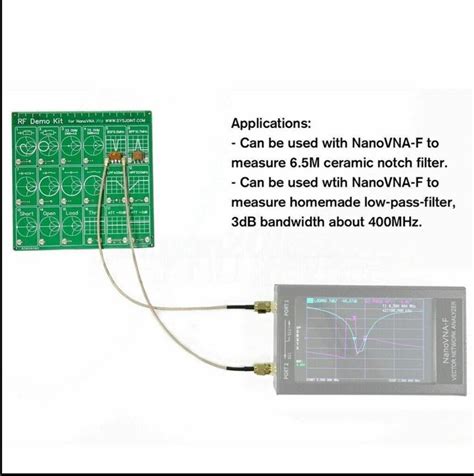Nanovna Rf Test Development Kit Vector Network Analyzer Demo Set With Filter And Attenuator