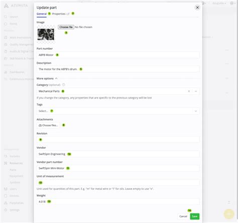 how to add edit and delete a part azumuta