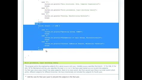 If Vs Switch Nested Switch Fall Through Telugu Youtube