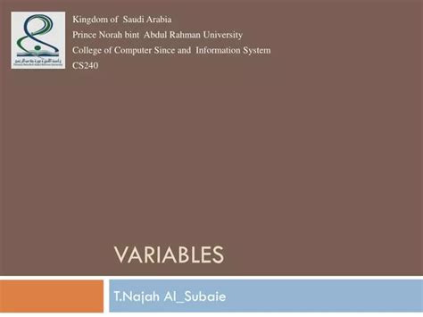 PPT Variables PowerPoint Presentation Free Download ID 6550995