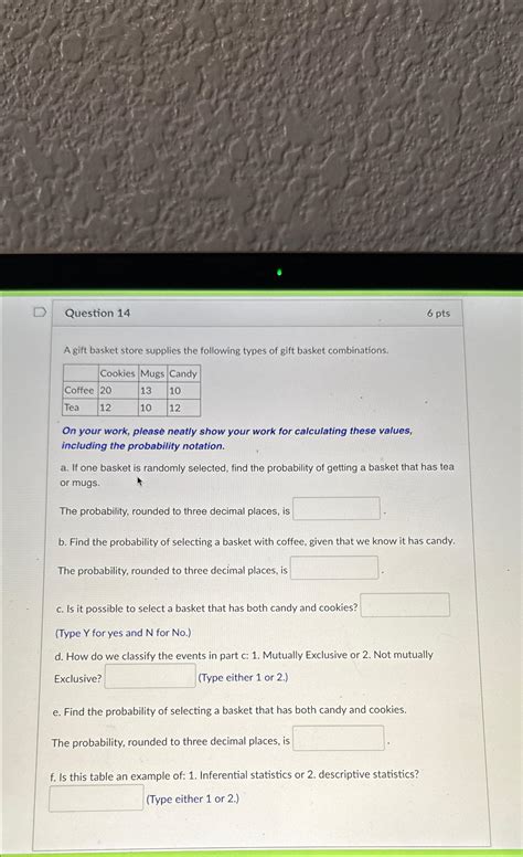 Solved Question 146 ﻿ptsa T Basket Store Supplies The