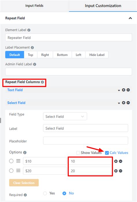 How To Add Calc Values On The Repeat Field WP Manage Ninja