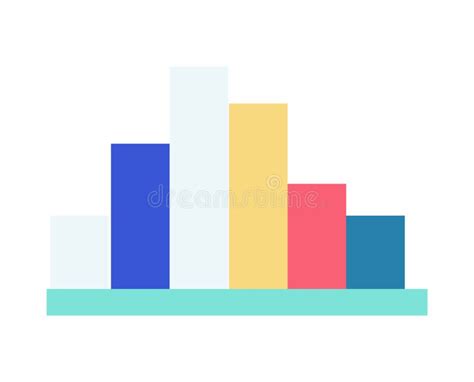 Minimalist Bar Chart Vector Illustration Simple Flat Data Graph