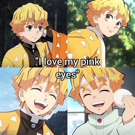 Zenitsus Pink Eyes 👀💗 Anime Kimetsunoyaiba Zenitsu Nezuko Wagurieditz7 Youtube