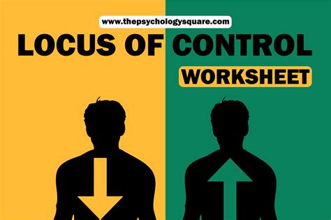 Locus Of Control Worksheet