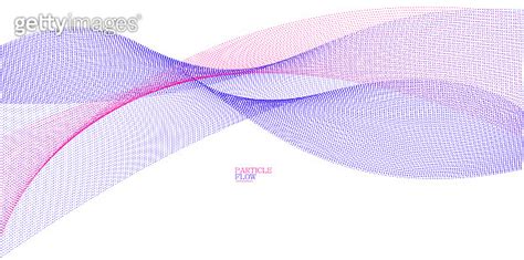 Smooth Background With Wave Of Flowing Particles Abstract Vector Art Easy And Soft Relaxing