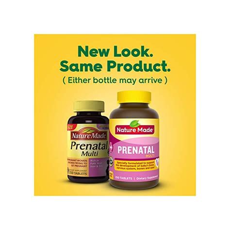 Nature Made Prenatal Multivitamin With Folic Acid Prenatal Vitamin And