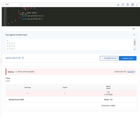 What Does Time Limit Exceeded Status Mean After Submission Help Codechef Discuss