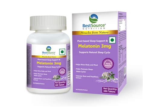 Melatonin With Plant Based Sleep Formula Natural Sleep Aid Bestsource