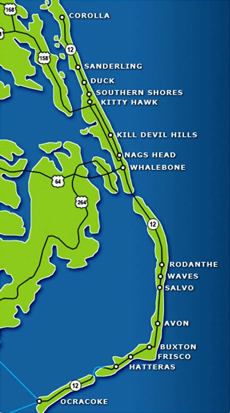 Outer Banks Zip Code Map